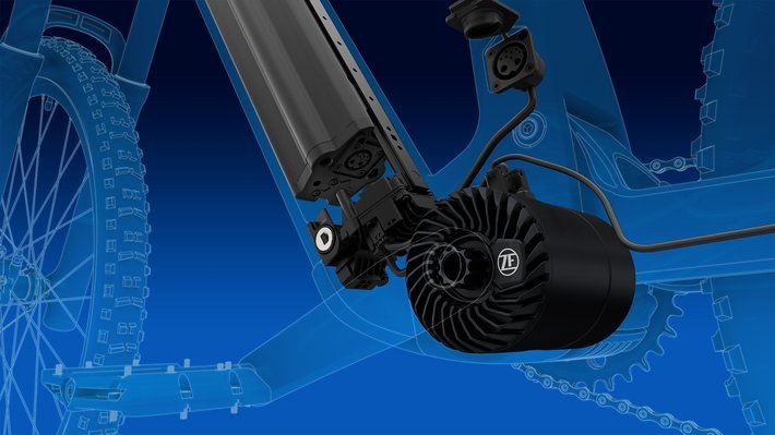 ZF CentriX – E-Bike-Motorsystem: Fast so klein wie eine Coladose ...